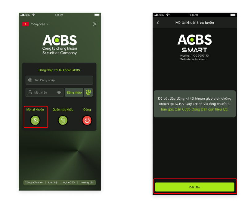 Mở tài khoản qua Ứng dụng ACBS Smart - ACBS - Nắm bắt cơ hội, đầu tư ...